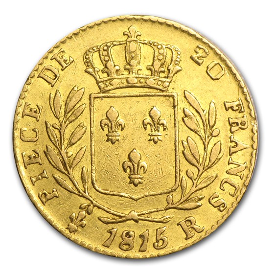 Buy 1815-R France Gold 20 Francs Louis XVIII XF | APMEX