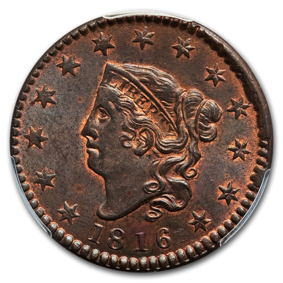 1816 Large Cent MS-64 PCGS (Brown) Coin For Sale | Large Cents (1793 ...