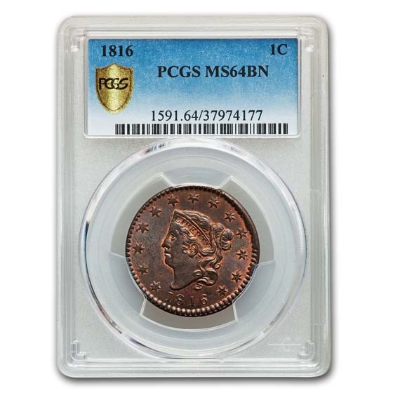 Buy 1816 Large Cent MS-64 PCGS (Brown) | APMEX