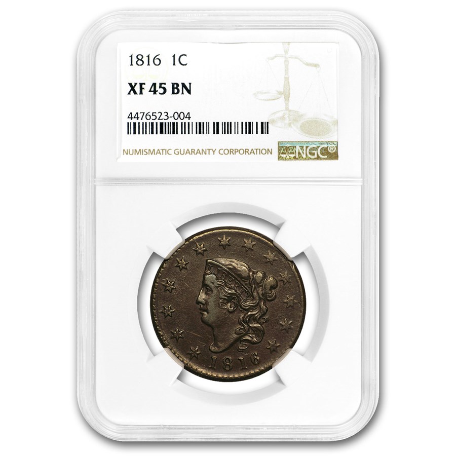 Buy 1816 Large Cent XF-45 NGC (Brown) | APMEX