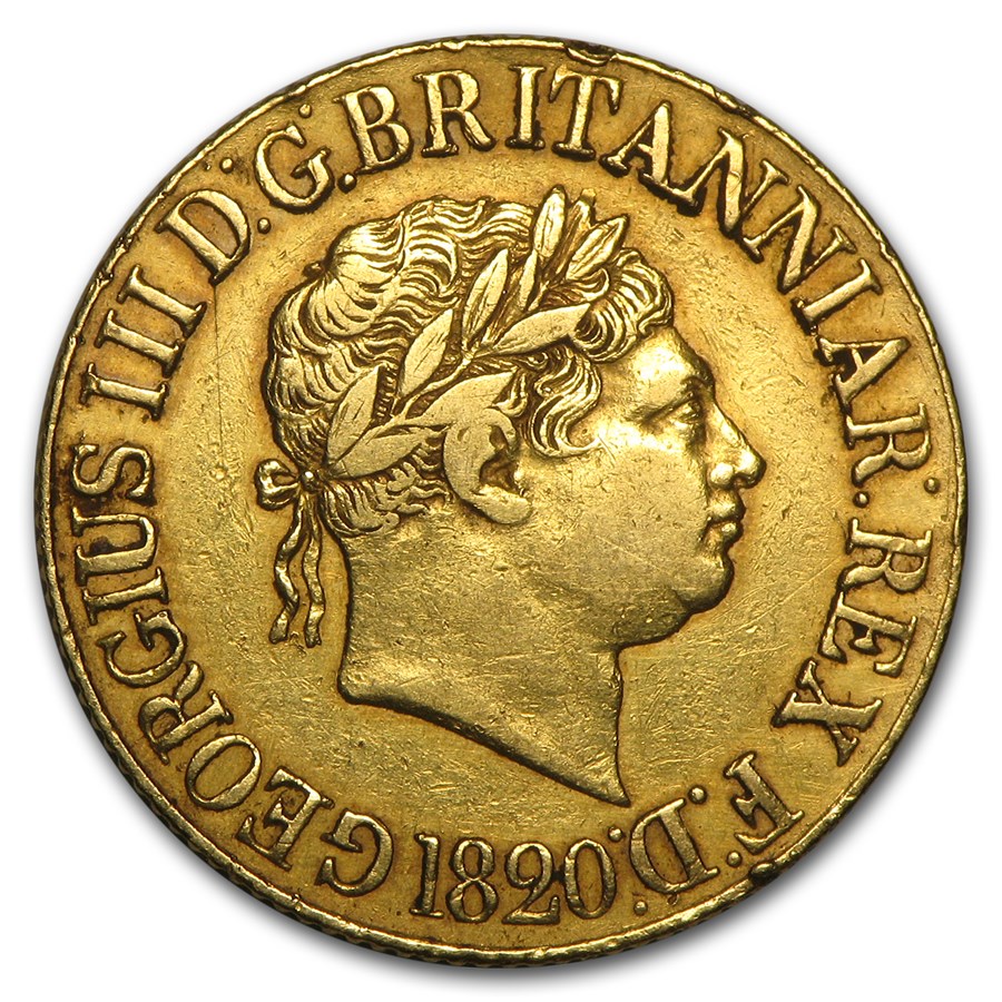 Buy 1817-1820 Great Britain Gold Sovereign George III Avg Circ | APMEX
