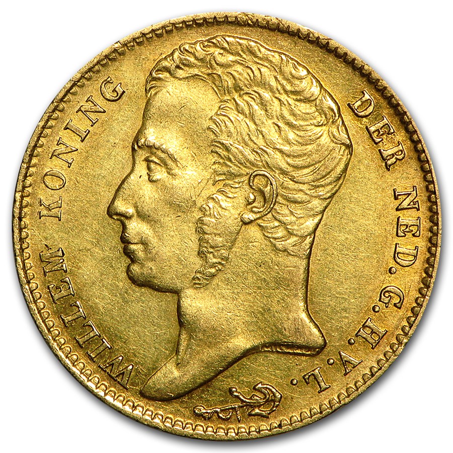 Buy 1818-1840 Netherlands Gold 10 Gulden Willem I Avg Circ (Scratch ...