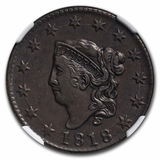 Buy 1818 Large Cent AU-53 NGC (Brown) | APMEX