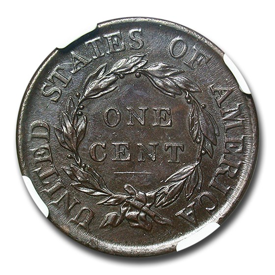 1818 Large Cent AU-58 NGC (Brown)