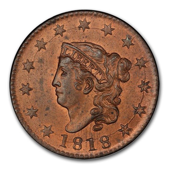 Buy 1818 Large Cent MS-64 PCGS CAC (Red) | APMEX