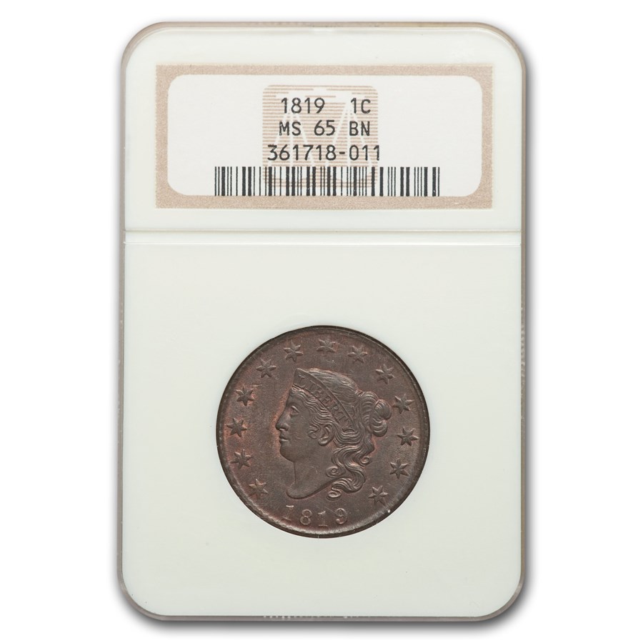 Buy 1819 Large Cent MS-65 NGC (Brown) | APMEX