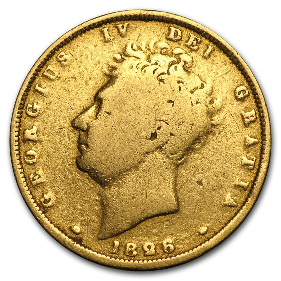 Buy 1820-1830 Great Britain Gold Sovereign George IV Avg Circ | APMEX