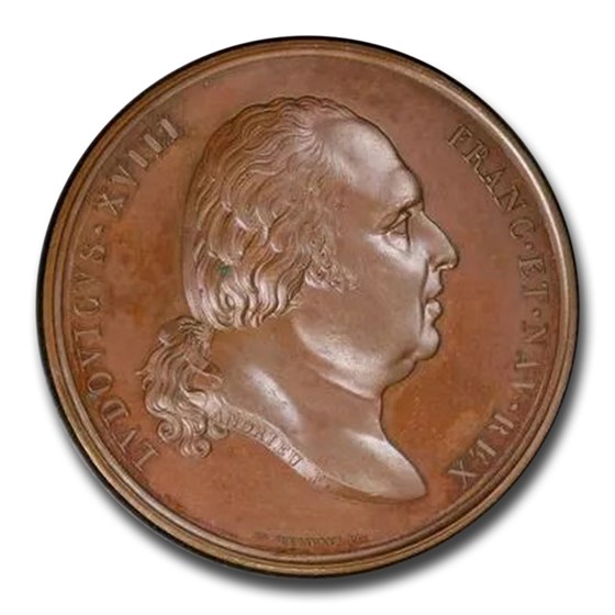 1820 France Birth of Henri Duke Medal MS-64 PCGS (Brown)