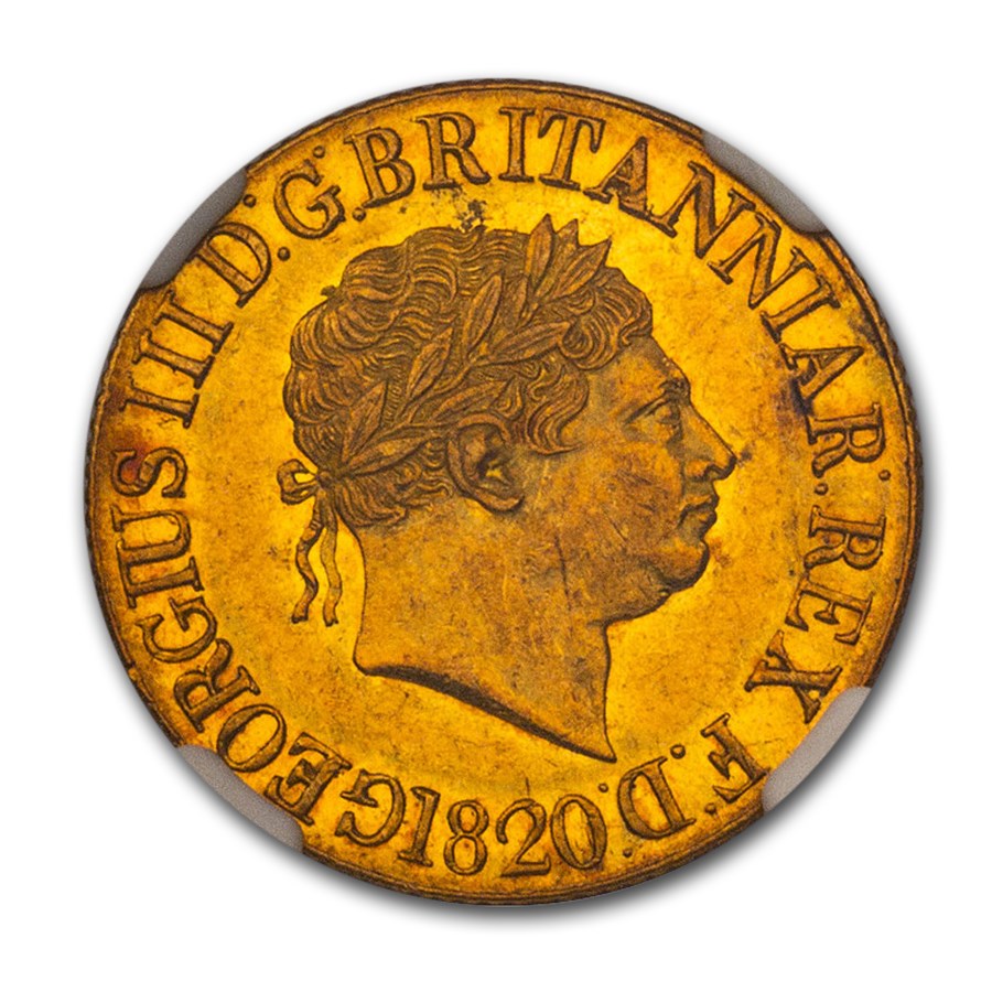 Buy 1820 Great Britain Gold Sovereign George III AU-55 NGC | APMEX
