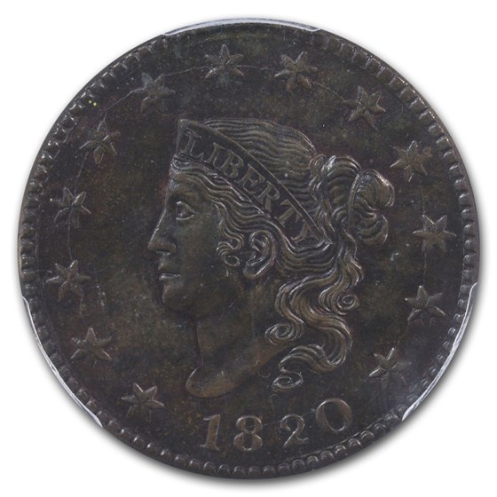 Buy 1820 Large Cent MS-64-PCGS CAC (Brown, Large Date) | APMEX