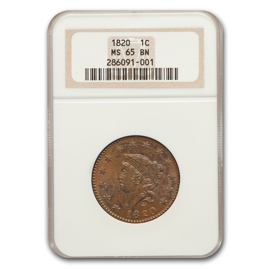 Buy 1820 Large Cent MS-65 NGC (Brown) | APMEX