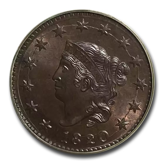 Buy 1820 Large Cent MS-65 PCGS (Large Date, Red/Brown) | APMEX