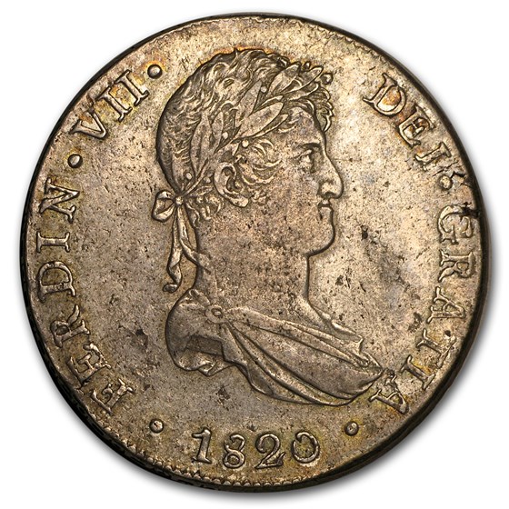 Buy 1820 Lima-JP Peru Silver 8 Reales Ferdinand VII XF | APMEX