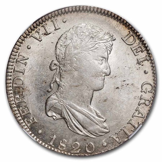 Buy 1820 Mo-JJ Mexico Silver 8 Reales Ferdinand VII MS-62 NGC | APMEX