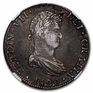 Buy 1820 Mo-JJ Mexico Silver 8 Reales Ferdinand VII XF-40 NGC | APMEX