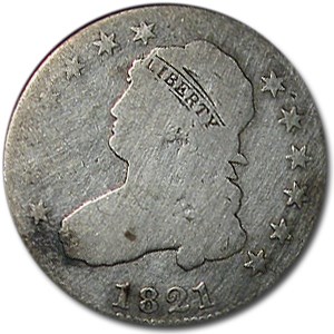 Buy 1821 Capped Bust Quarter VG Details (Cleaned) | APMEX