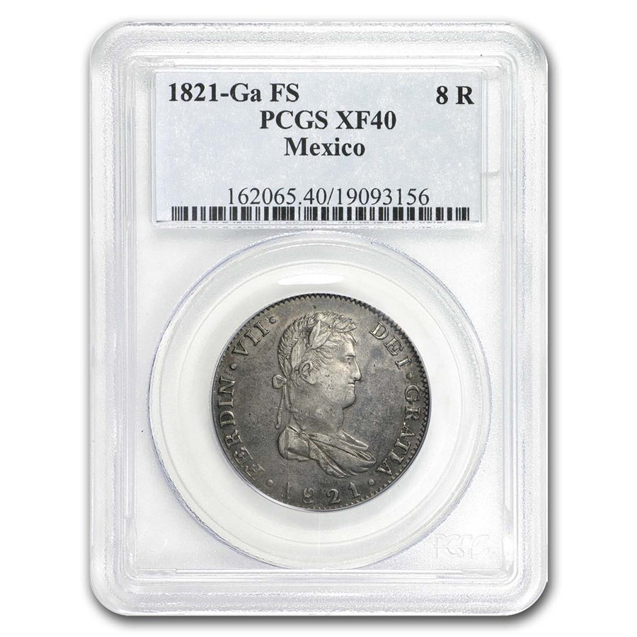 Buy 1821-Ga FS Mexico Silver 8 Reales XF-40 PCGS | APMEX