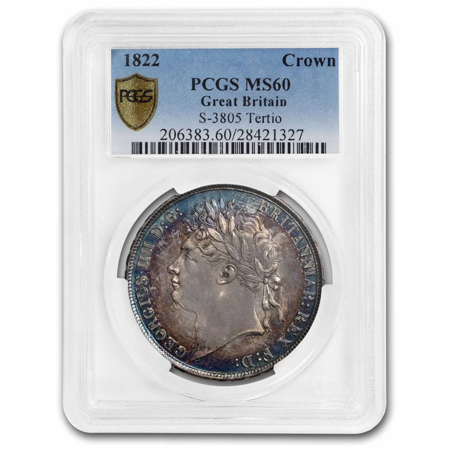 Buy 1822 Great Britain Silver Crown George IV MS-60 PCGS (Tertio) | APMEX