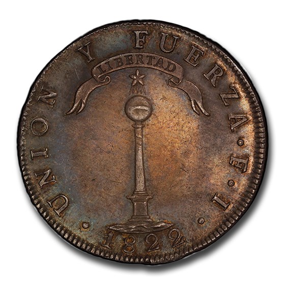 Buy 1822-Santiago Chile Silver Peso MS-63 PCGS | APMEX