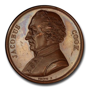 Buy 1823 Great Britain Captain James Cook Medal SP-63 PCGS (Brown) | APMEX