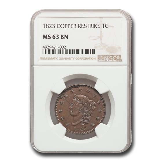 Buy 1823 Large Cent MS-63 NGC (Brown, Copper Restrike) | APMEX
