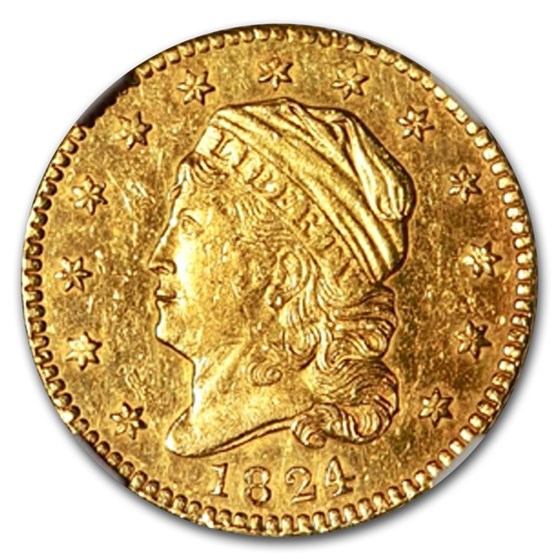Buy 1824/1 $2.50 Capped Bust Gold Quarter Eagle MS-61 NGC (BD-1) | APMEX