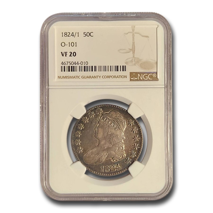 Buy 1824/1 Capped Bust Half Dollar VF-20 NGC (O-101) | APMEX