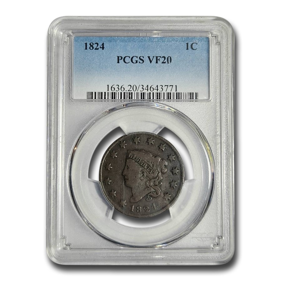 Buy 1824 Large Cent VF-20 PCGS (Brown) | APMEX