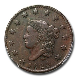 Buy 1824 Large Cent VF-25 PCGS (Brown) | APMEX