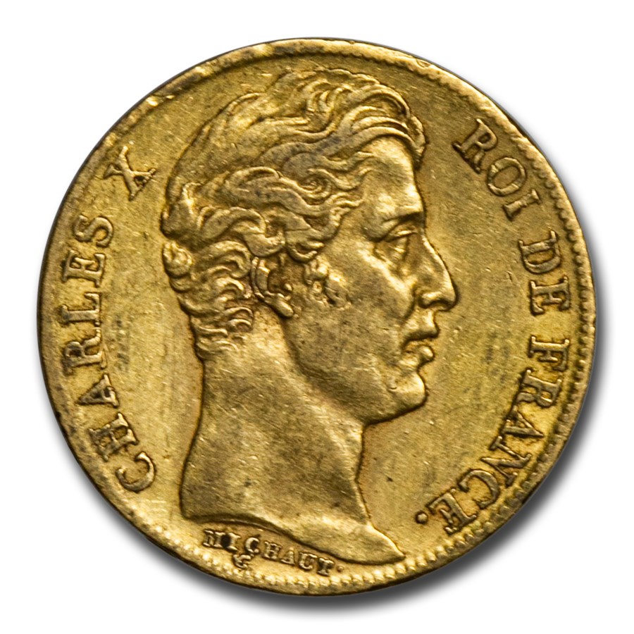 Buy 1825-A France Gold 20 Francs Charles X XF | APMEX
