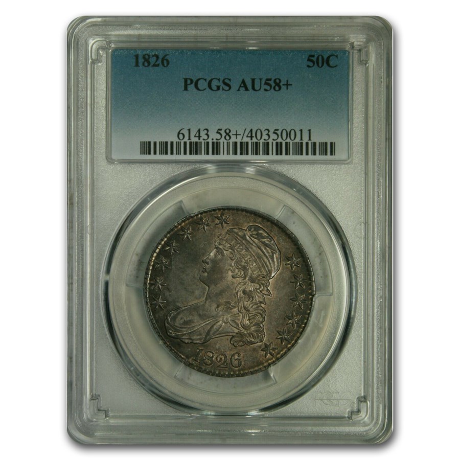 Buy 1826 Capped Bust Half Dollar AU-58+ PCGS | APMEX
