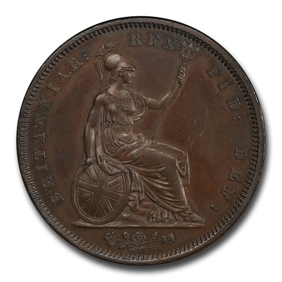 Buy 1826 Great Britain Bronzed Copper Penny George IV PR-63 PCGS | APMEX