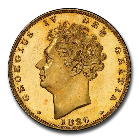 Buy 1826 Great Britain Gold Half-Sovereign PR-65 PCGS (CAMEO) | APMEX