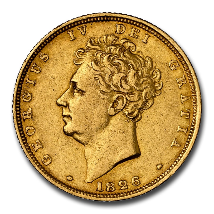 Buy 1826 Great Britain Gold Sovereign George IV AU-55 NGC | APMEX