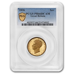 1826 Great Britain Gold Sovereign George IV PR-66 DCAM PCGS