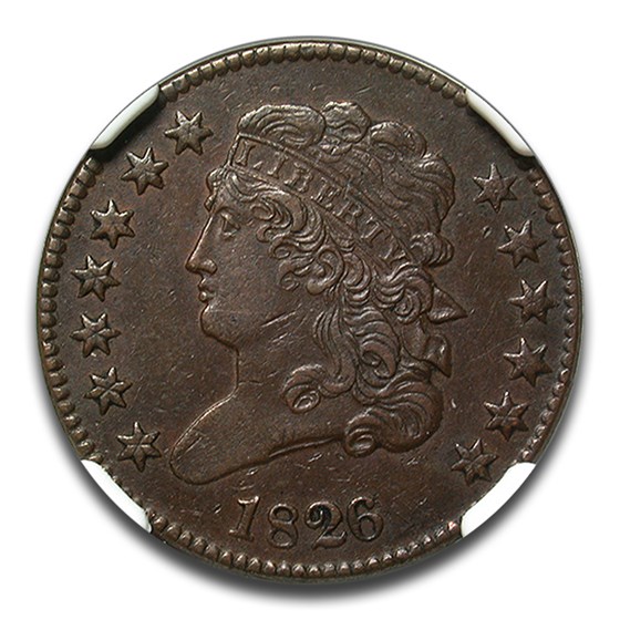 Buy 1826 Half Cent AU-55 NGC | APMEX