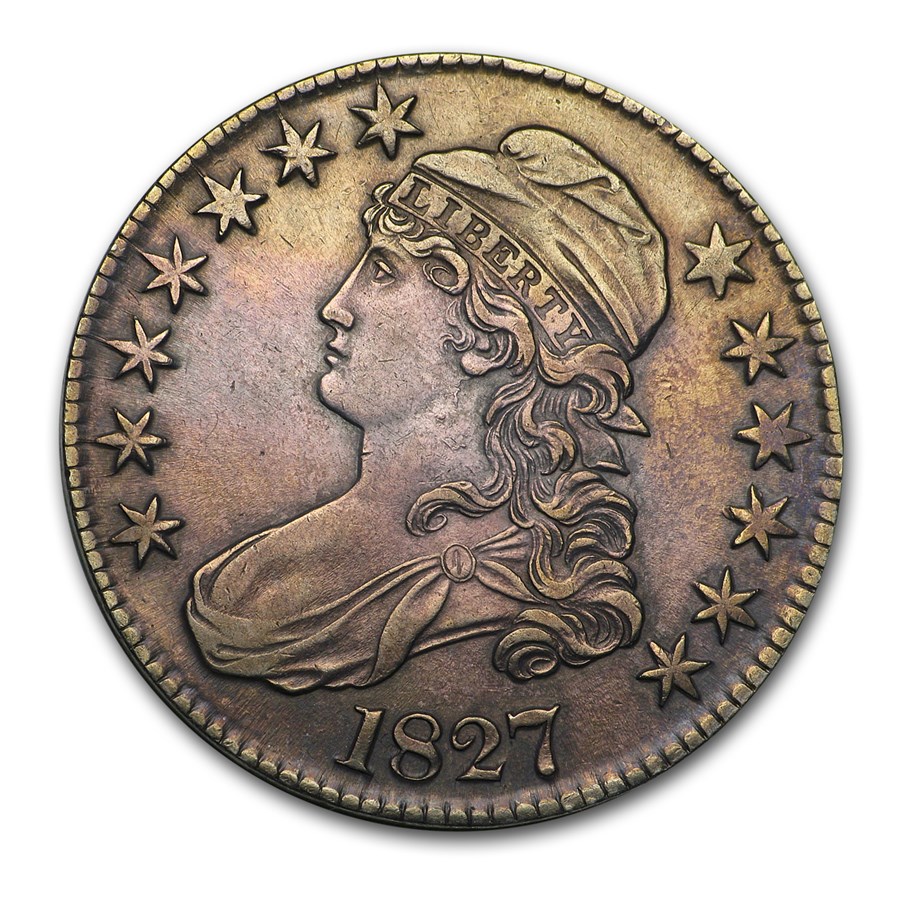 Buy 1827 Bust Half Dollar AU (Square Base 2) | APMEX