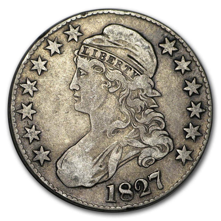 Buy 1827 Bust Half Dollar VF (Square Base 2) | APMEX