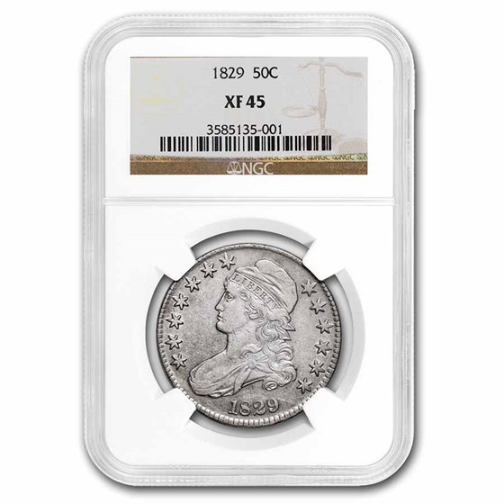 Buy 1829 Bust Half Dollar XF-45 NGC (Sm Letters) | APMEX
