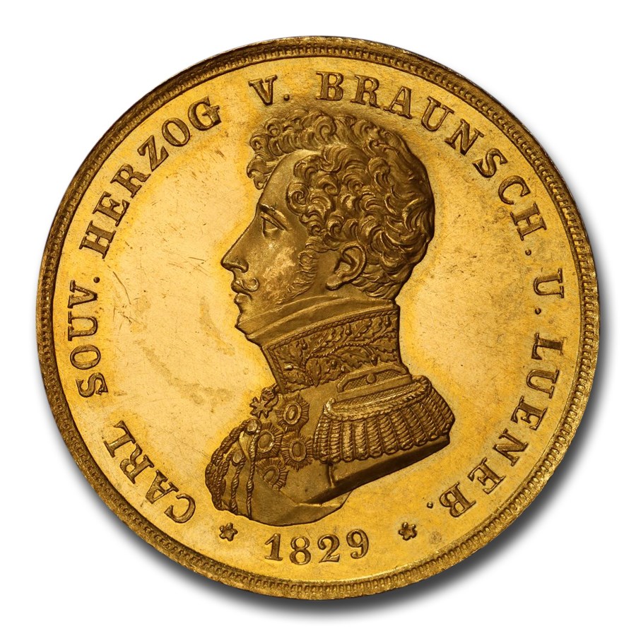 Buy 1829 Germany Gold 10 Thaler Karl II MS-63 PCGS (PL) | APMEX