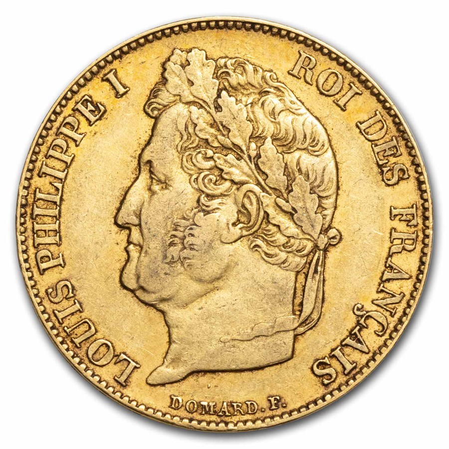 Buy 1830-1848 France Gold 20 Francs Louis Philippe Avg Circ (Scruffy) | APMEX