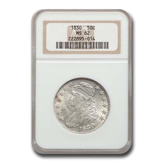 Buy 1830 Bust Half Dollar MS-62 NGC (Large 0) | APMEX