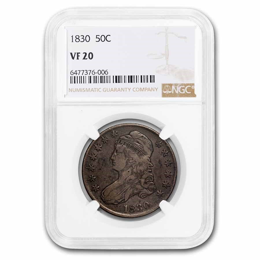 Buy 1830 Bust Half Dollar VF-20 NGC (Large 0) | APMEX