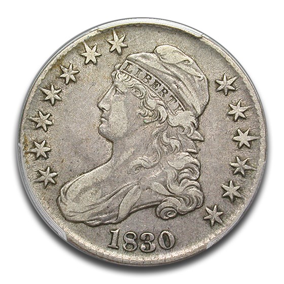 Buy 1830 Bust Half Dollar VF-35 PCGS (Small 0) | APMEX