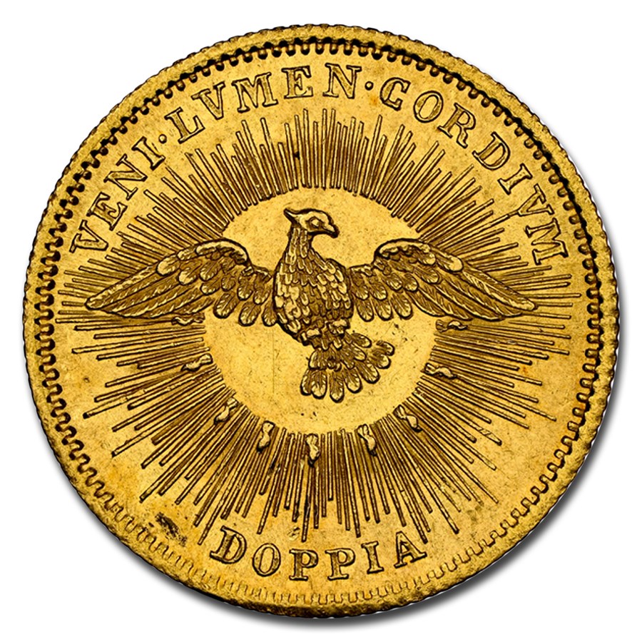 1830 Italy Papal States Gold Doppia MS-64 NGC