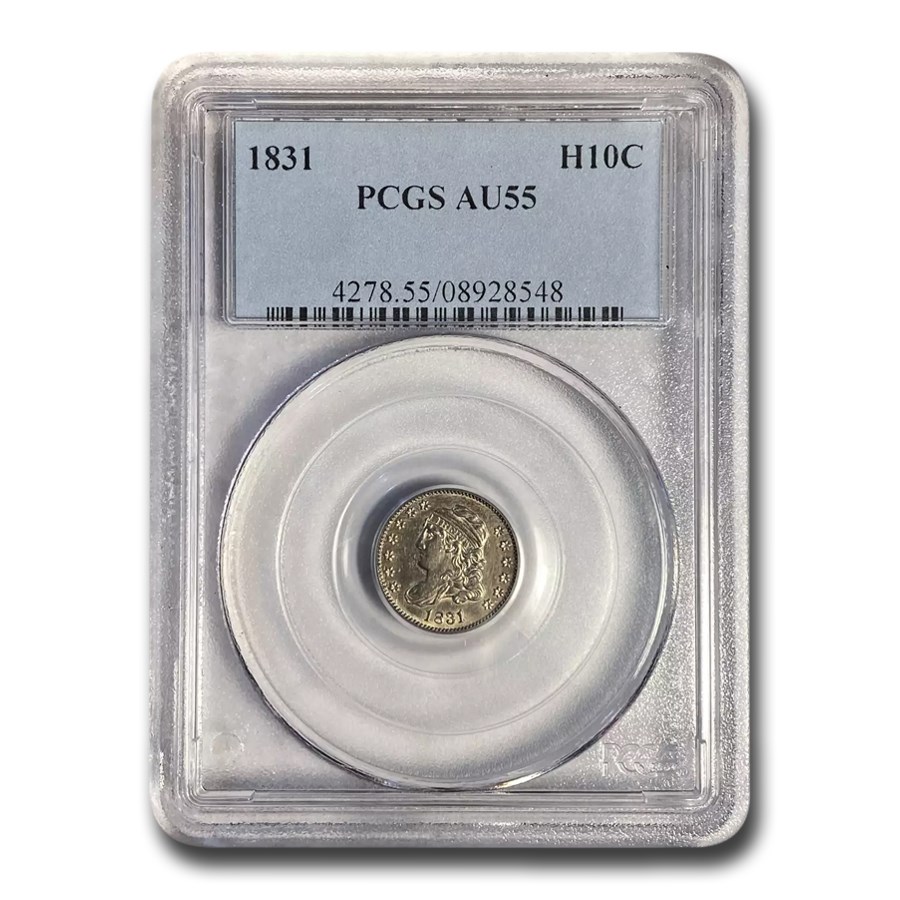 Buy 1831 Capped Bust Half Dime AU-55 PCGS | APMEX
