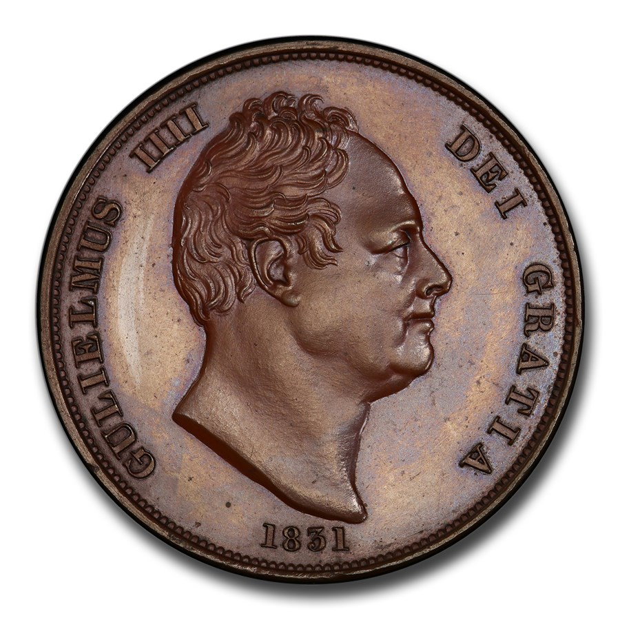 Buy 1831 Great Britain Bronzed Copper Penny William IV PR-65 PCGS | APMEX