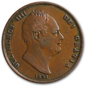 Buy 1831 Great Britain Copper Penny William IIII XF | APMEX