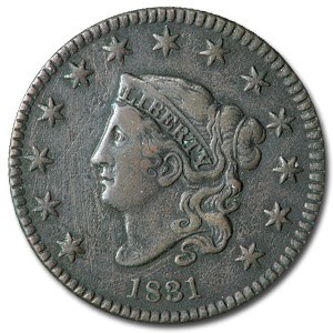 Buy 1831 Large Cent Lg Letters XF Details | APMEX