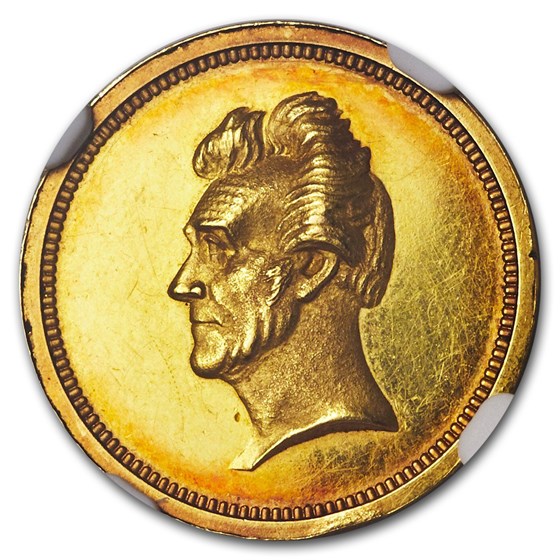 Buy 1833-Dated J-PR-33 Gold Andrew Jackson MS-62 PL NGC | APMEX